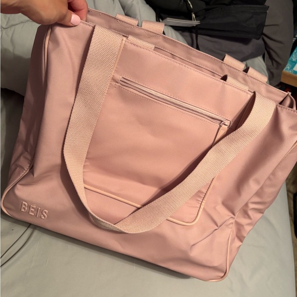 BEIS | Bags | Beis Pink Tote Bag With Structured Design And Double ...
